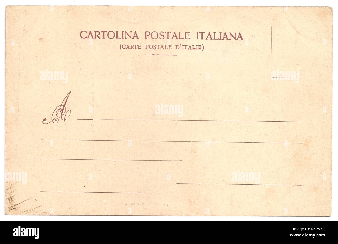 Cartolina postale hi-res stock photography and images - Alamy