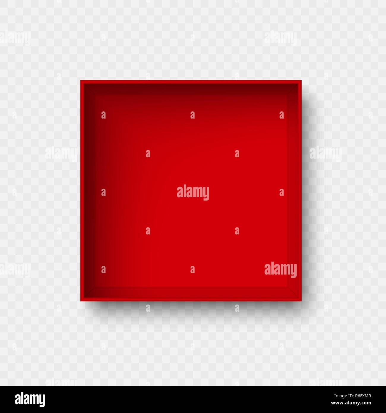 top view open blank box isolated Stock Vector Image & Art - Alamy