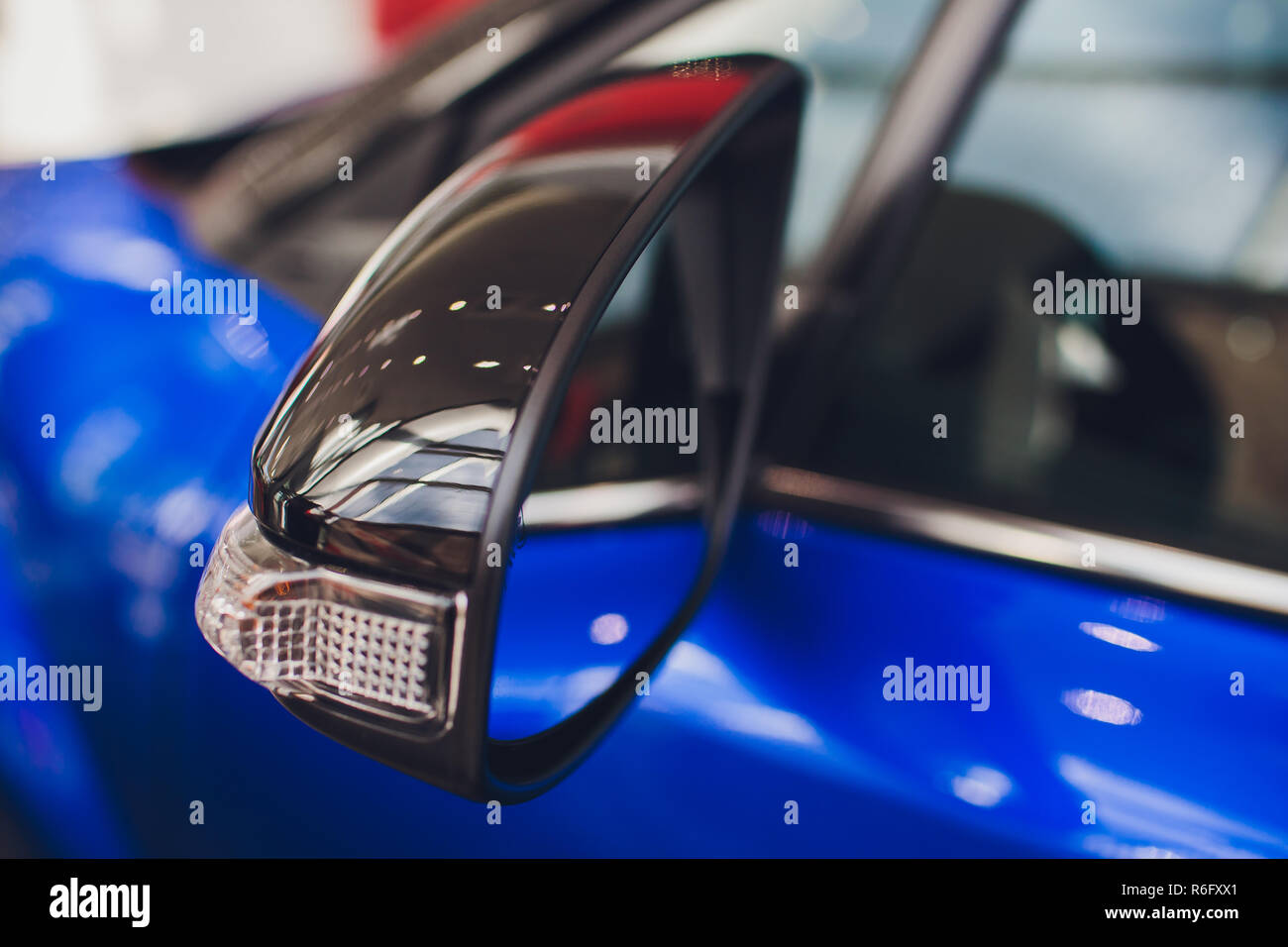 side rear-view mirror on modern car Stock Photo - Alamy