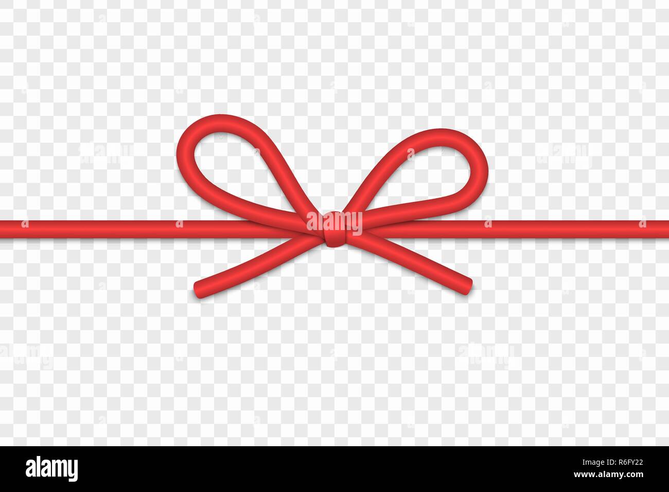 String bow with horizontal thin rope isolated Stock Vector Image & Art ...