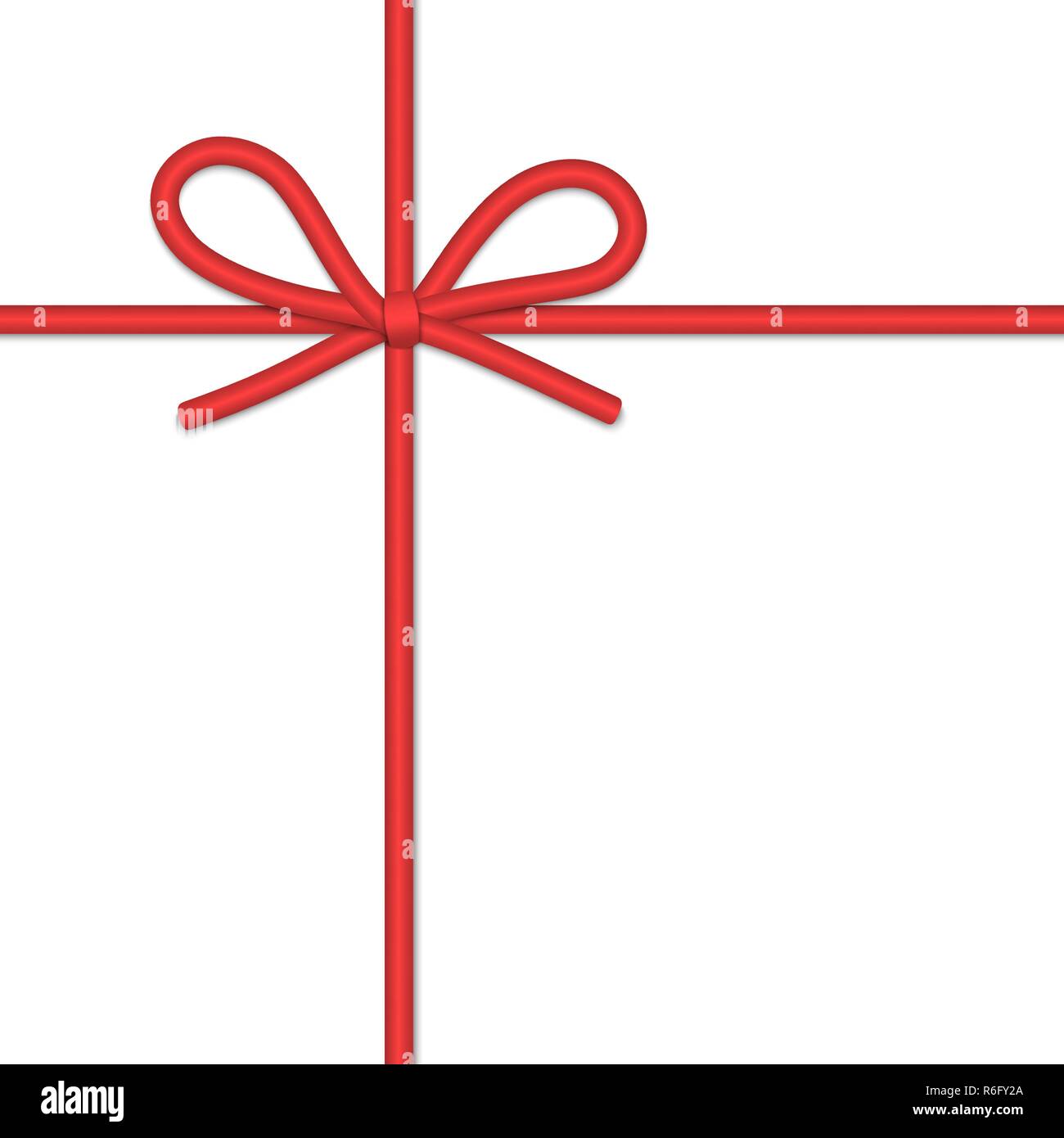 String bow with horizontal thin rope isolated Stock Vector Image & Art ...