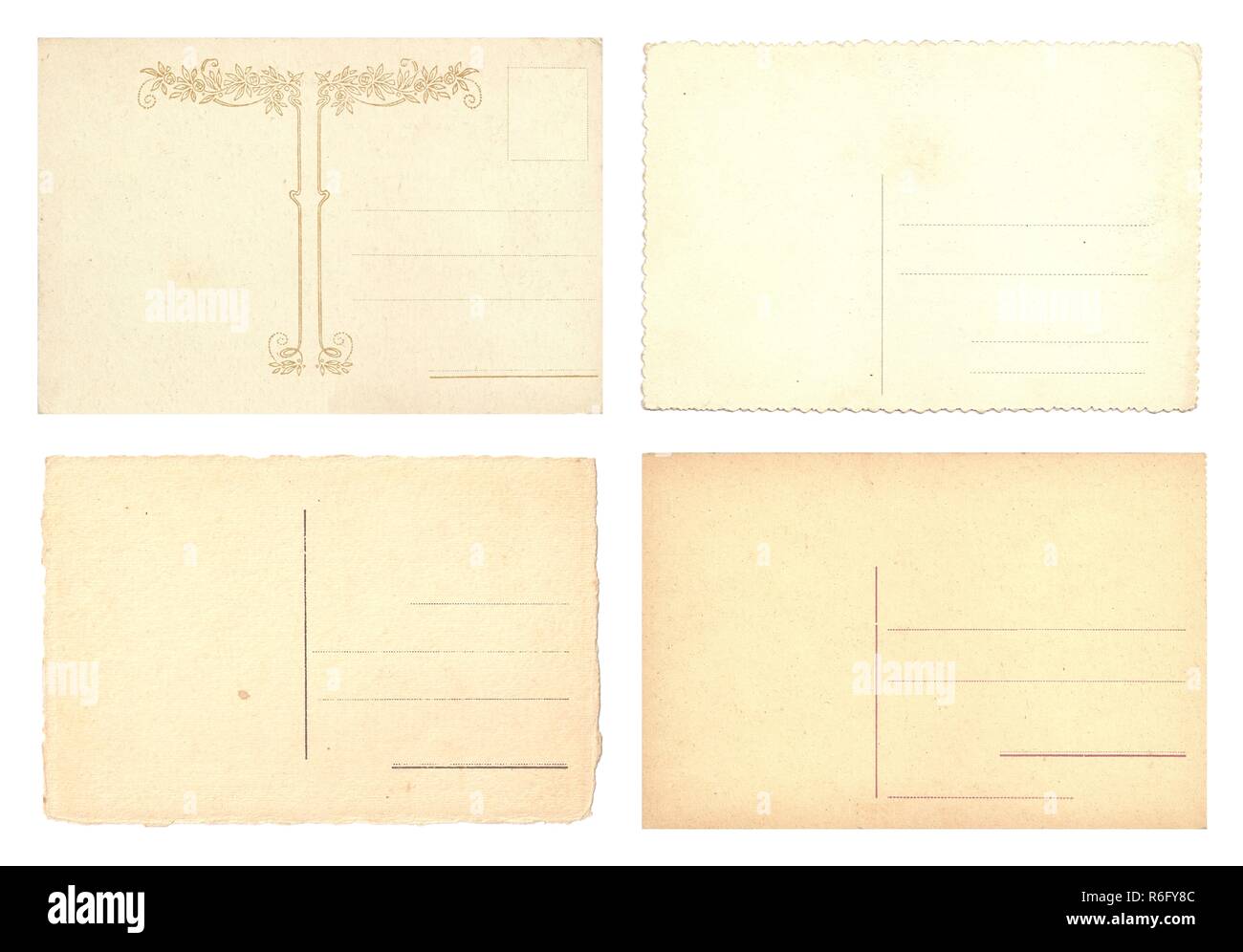 Vintage aged old paper original Cut Out Stock Images & Pictures - Alamy