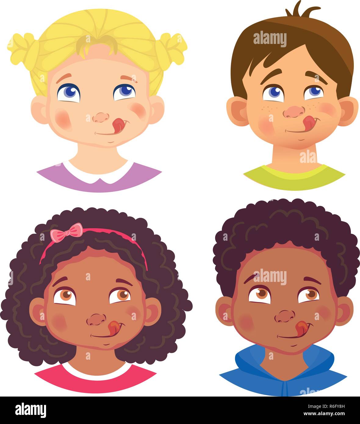 Faces Emotions Children