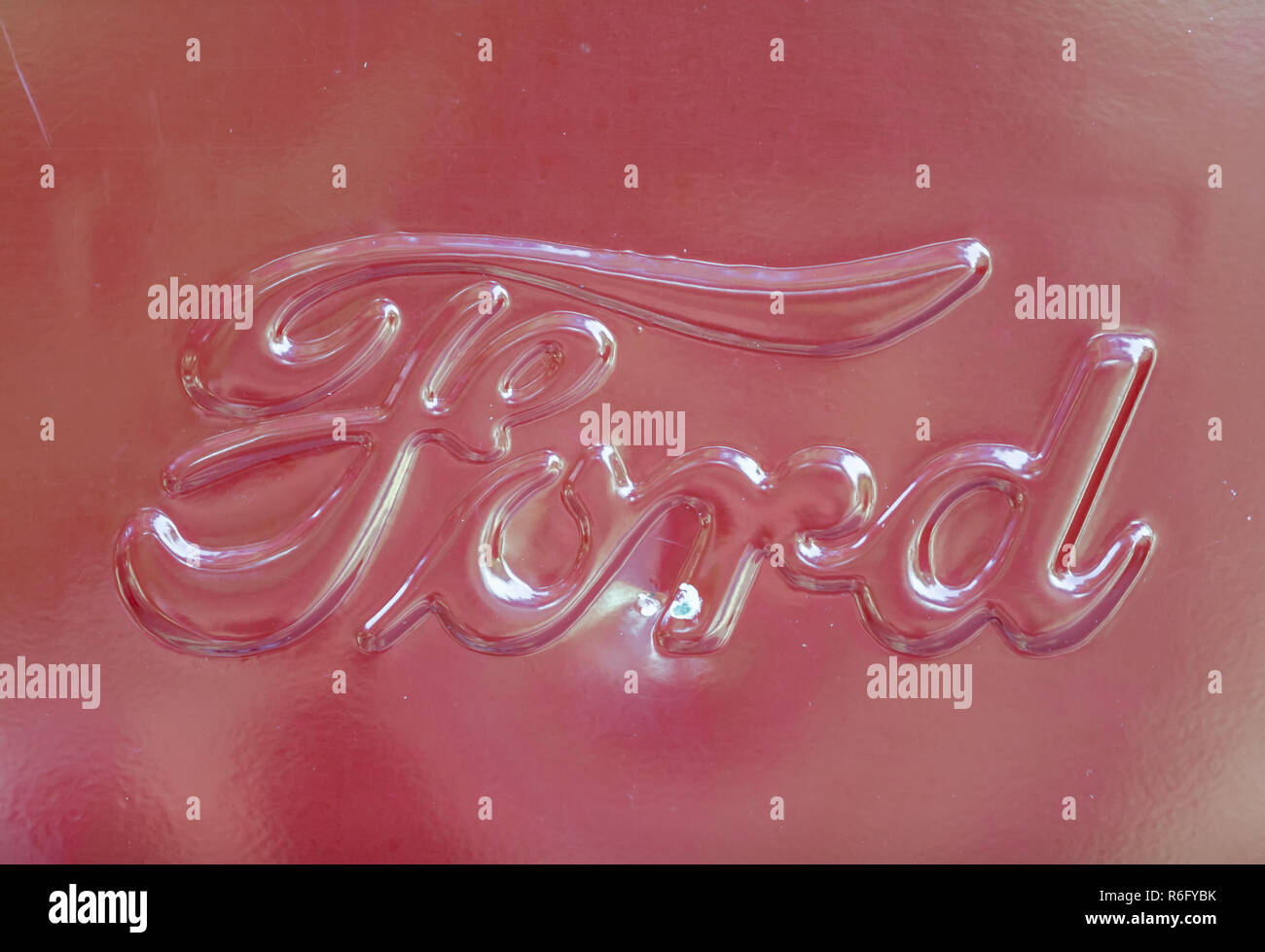 The word FORD on an old 1950s pickup truck Stock Photo - Alamy