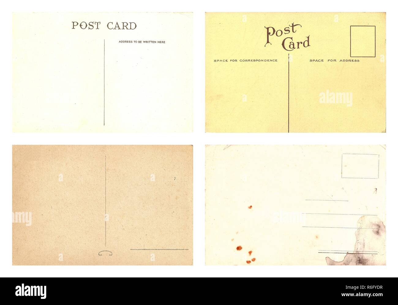 Vintage aged old paper original Cut Out Stock Images & Pictures - Alamy