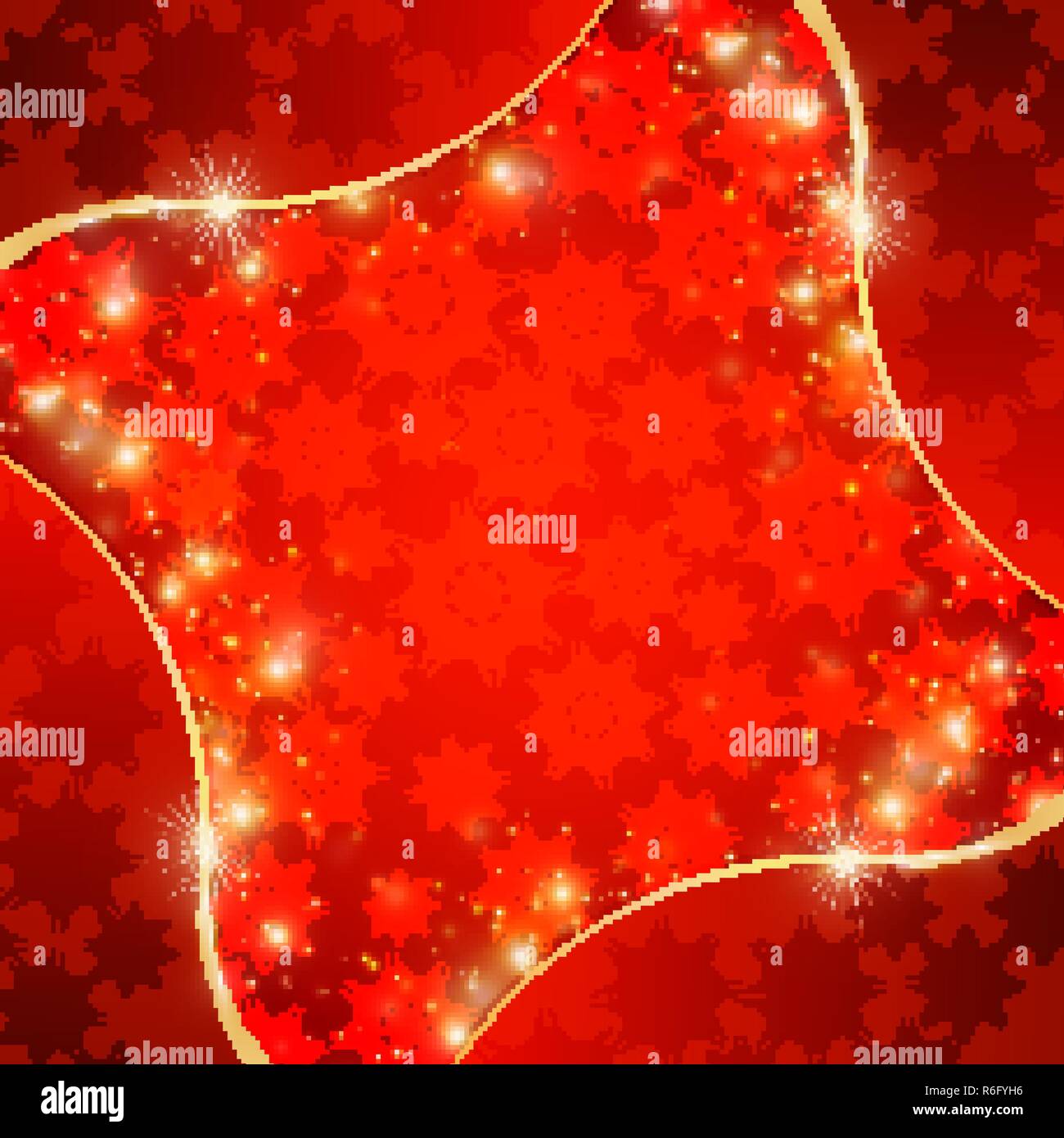 Shining snow border merry Stock Vector Images - Alamy