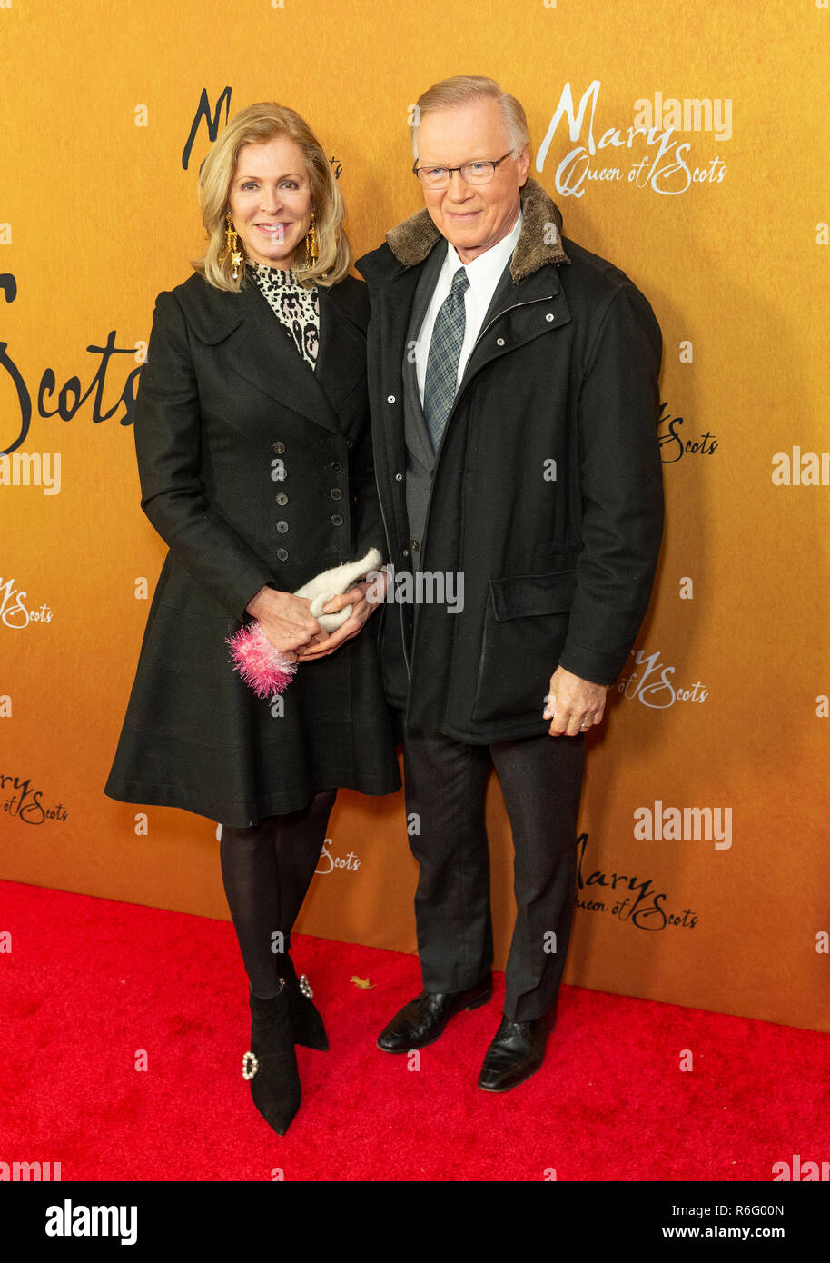 Ellen Ward and Chuck Scarborough attend the New York premiere of 'Mary ...