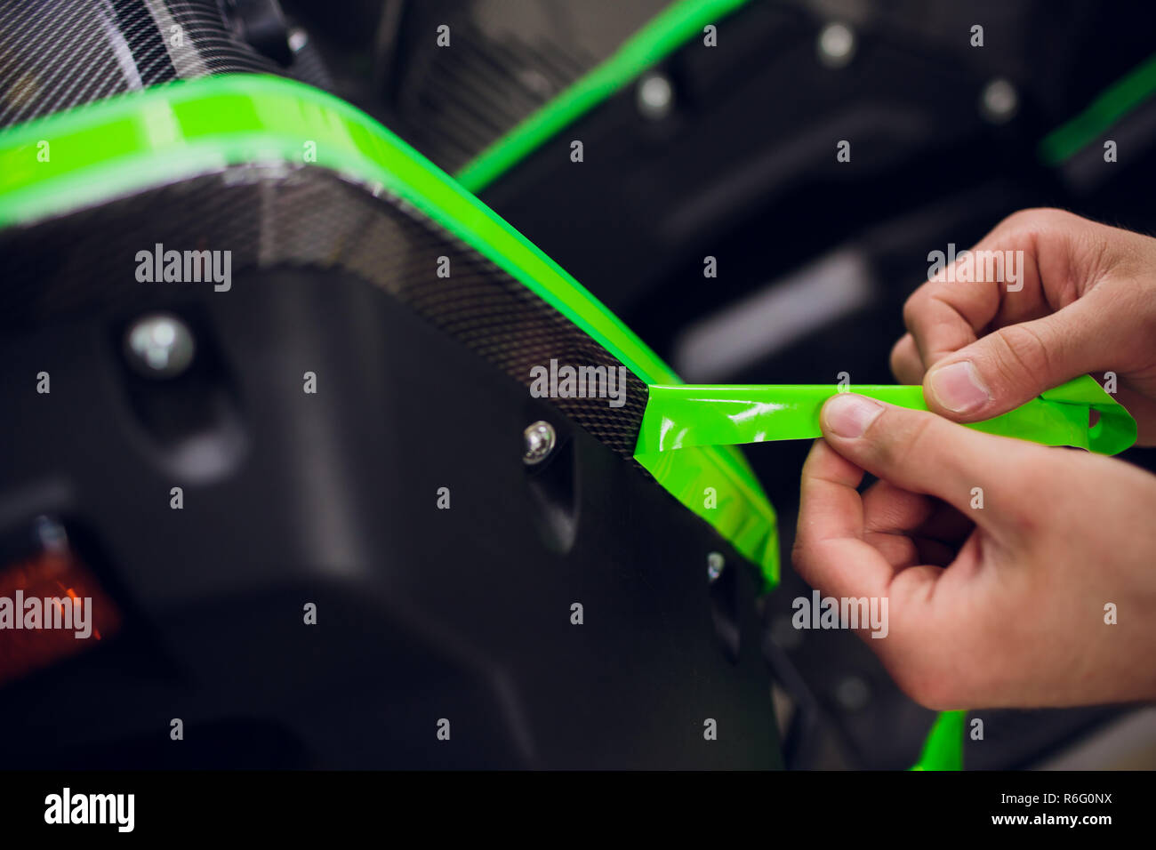 Professional vinyl wrapping hi-res stock photography and images - Alamy