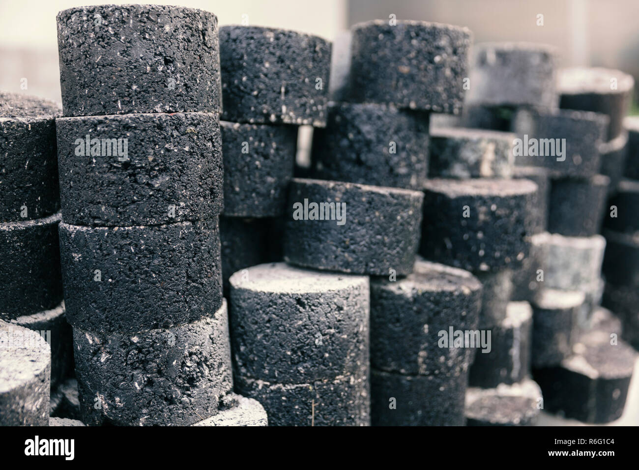 samples of asphalt for quality testing Stock Photo - Alamy