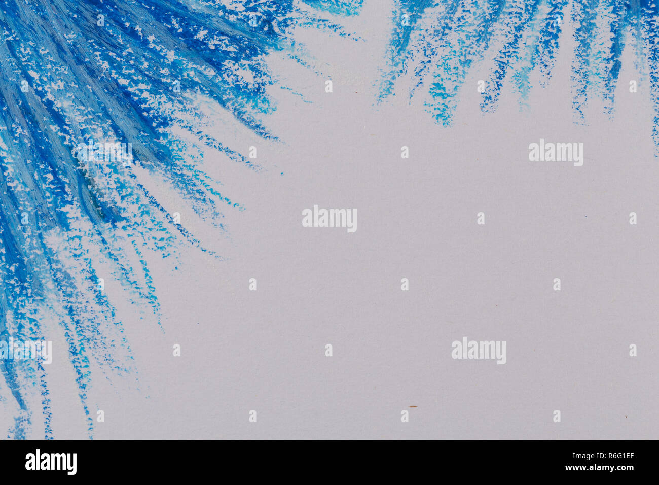 crayons blue frame Stock Photo - Alamy