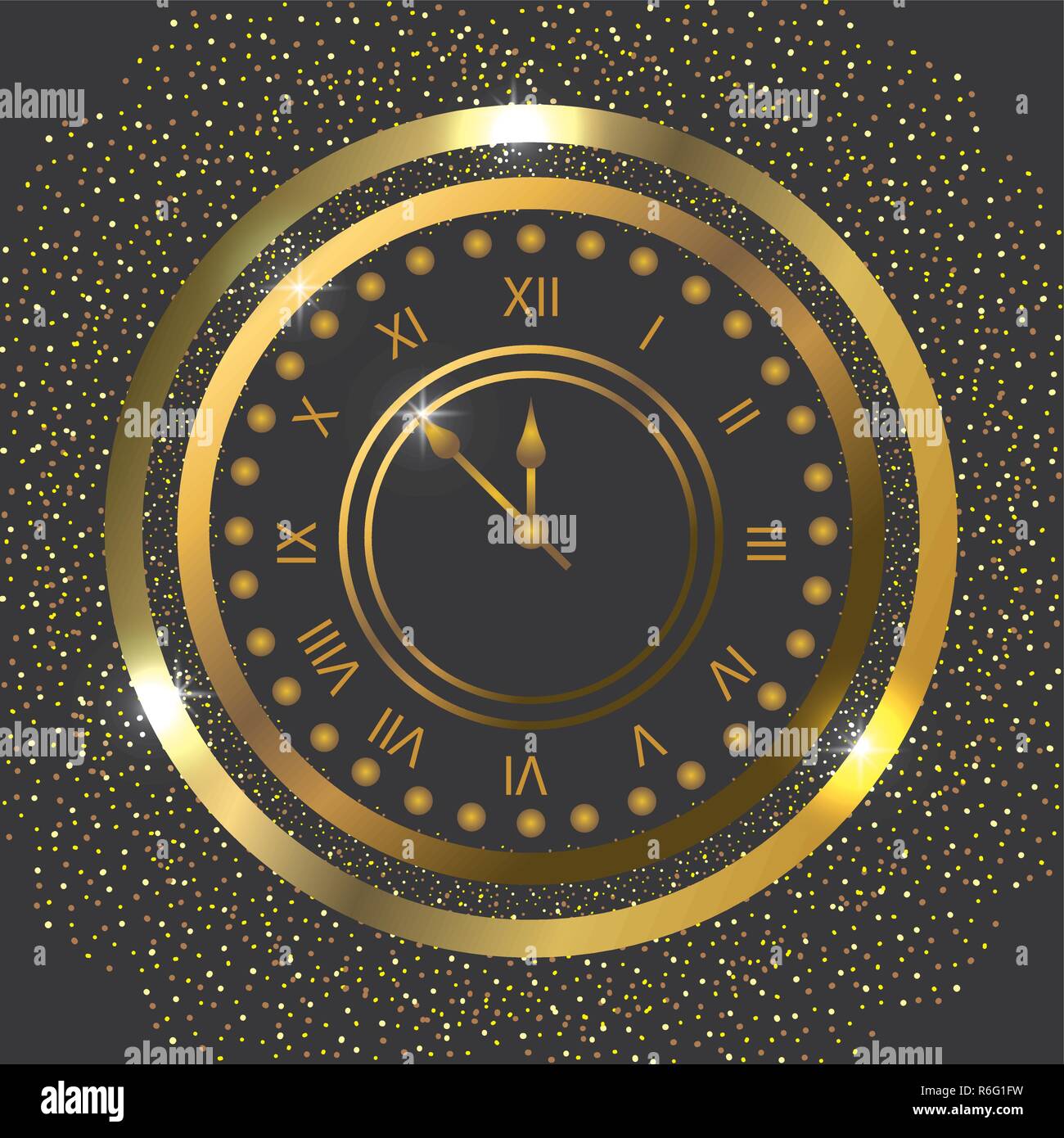 Traditional clock calendar design Stock Vector Images - Alamy