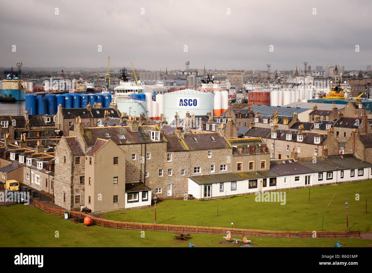 Aberdeen oil tanks hi-res stock photography and images - Alamy