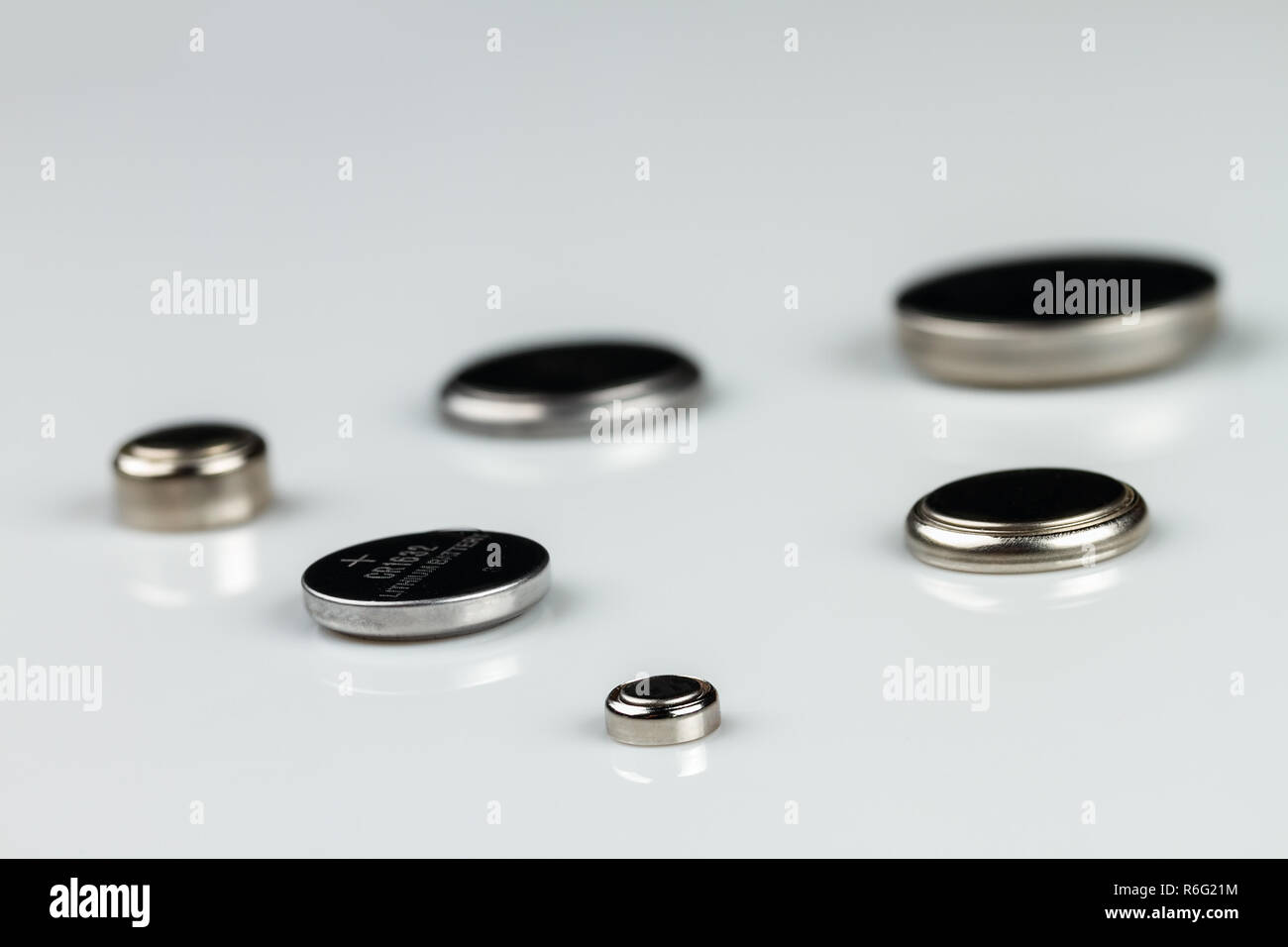set of lithium button cell batteries Stock Photo - Alamy