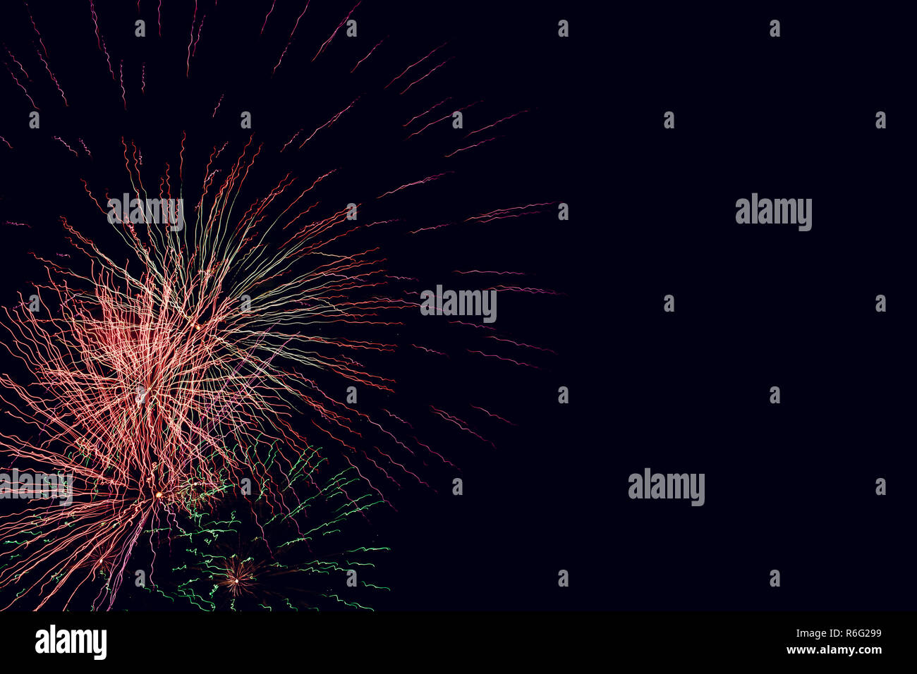 Abstract colored firework background with free space for text Stock ...