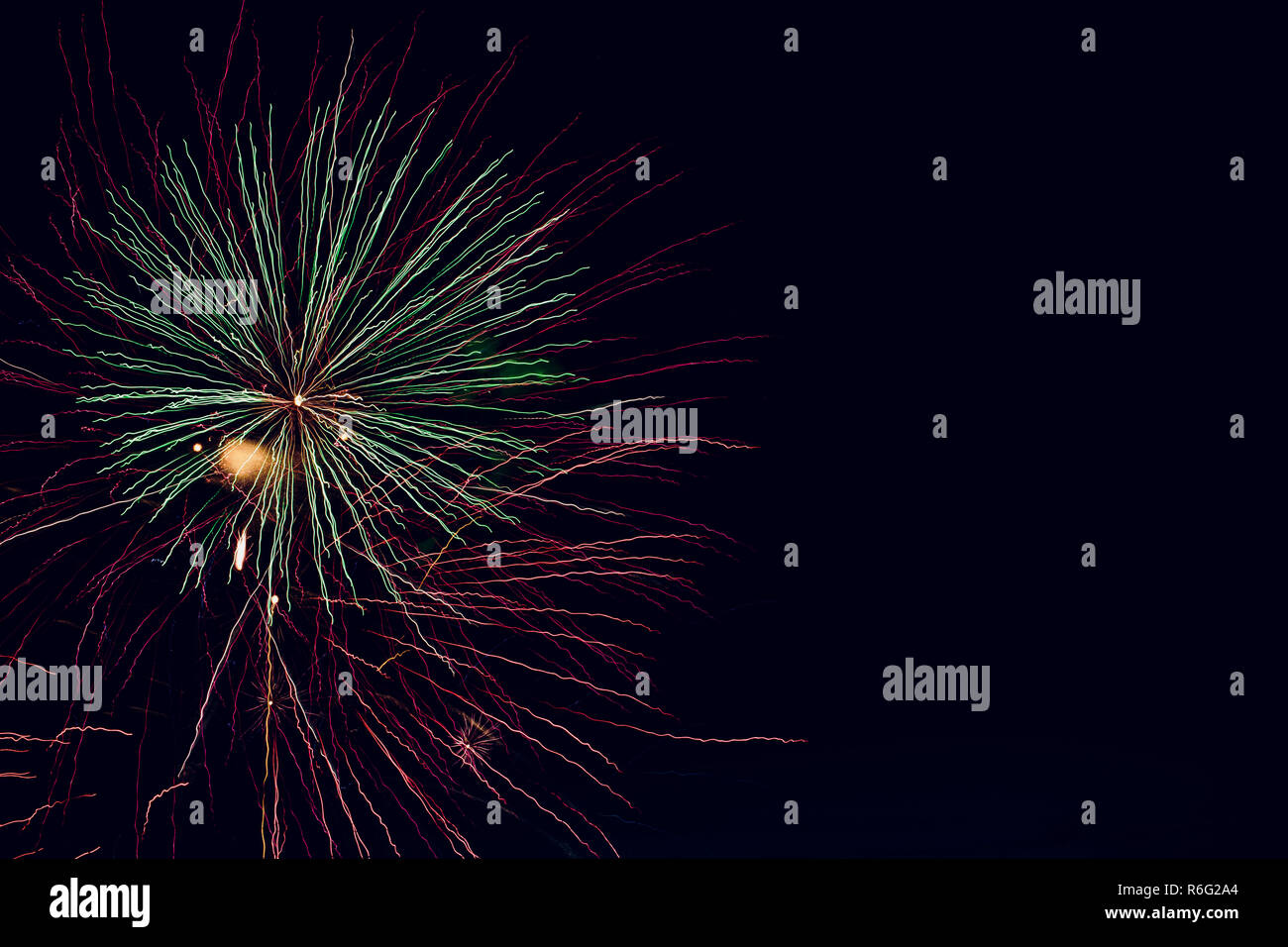 Abstract colored firework background with free space for text Stock ...