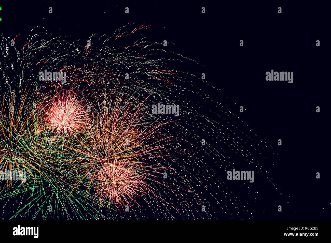 Abstract colored firework background with free space for text Stock ...