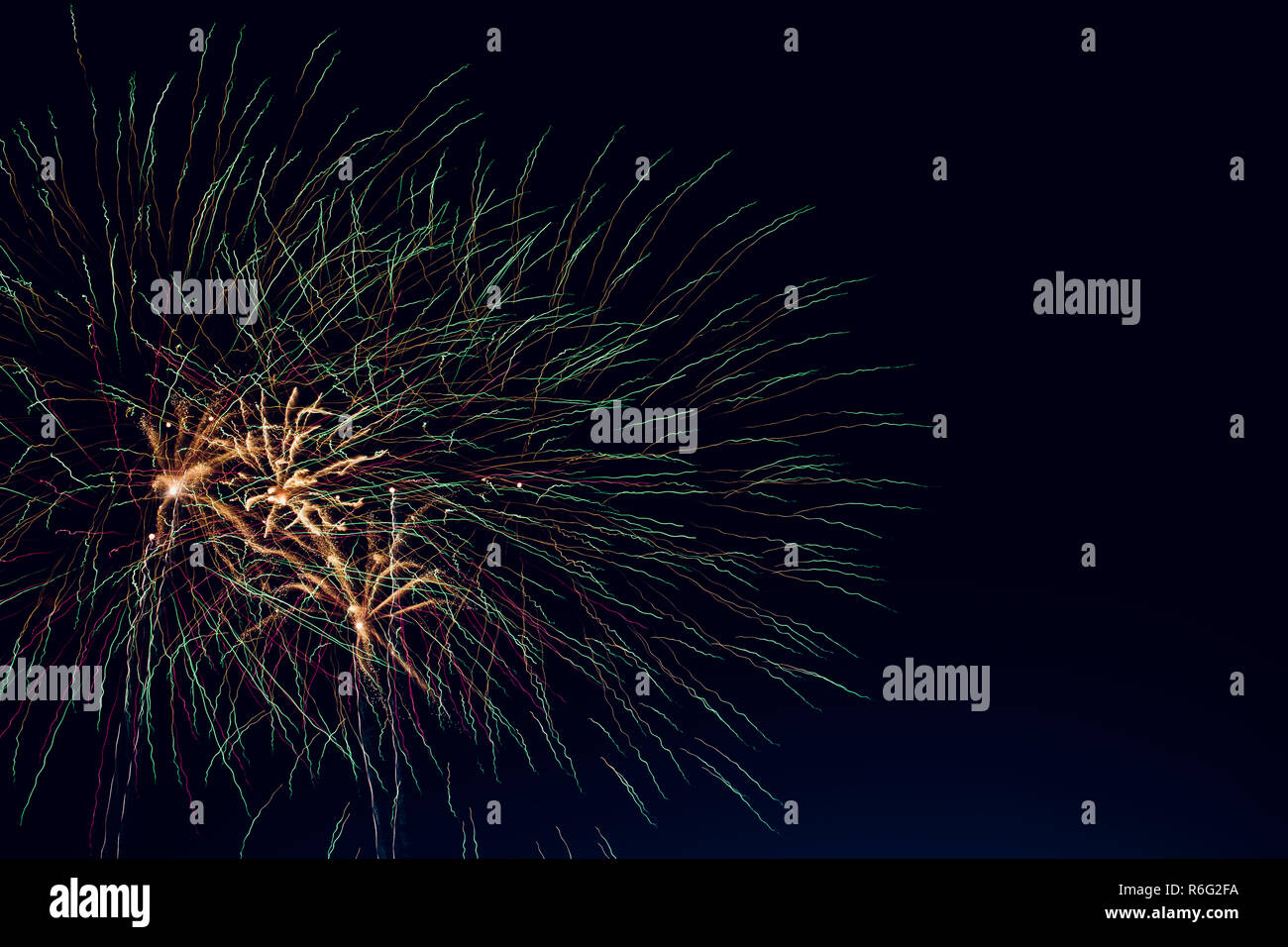 Abstract colored firework background with free space for text Stock ...