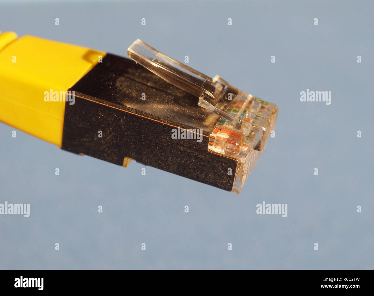 RJ45 ethernet plug Stock Photo - Alamy