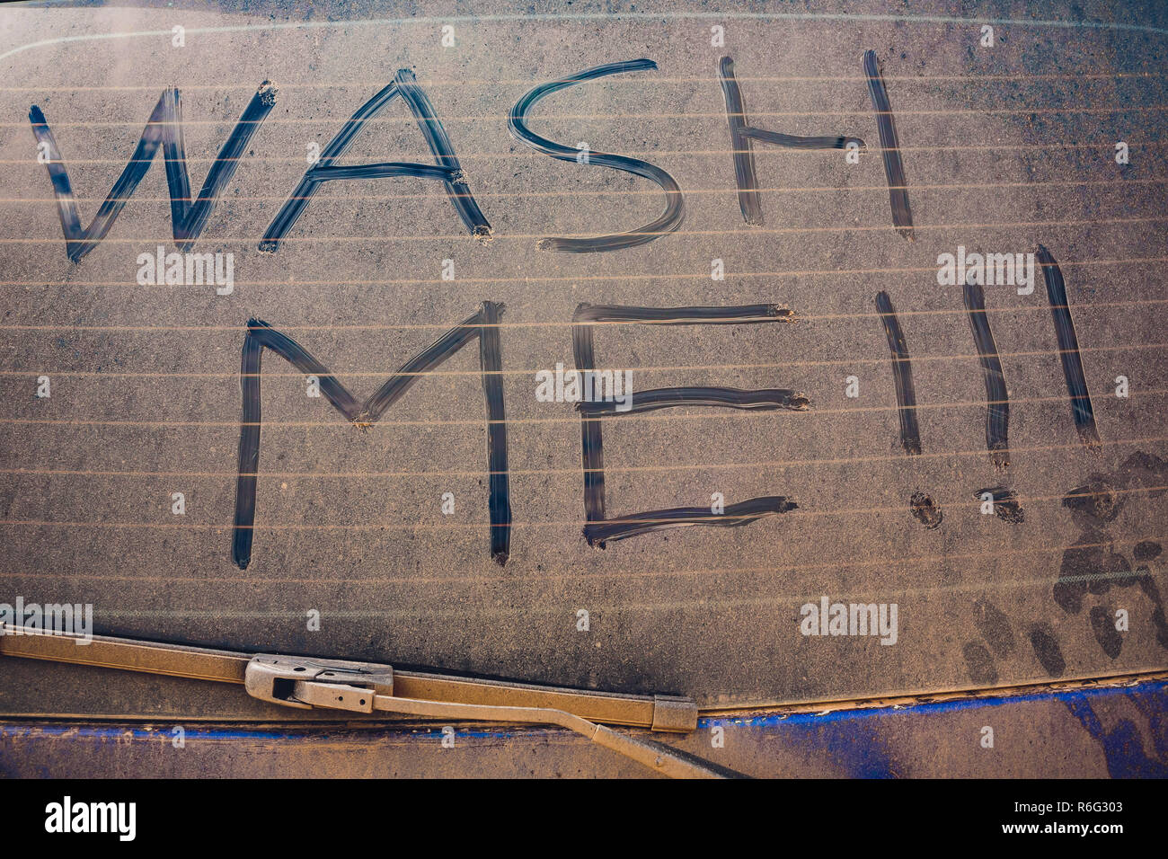 Wash Me Words On Dirty Car Stock Photo Alamy wash-me-words-on-dirty-car-stock-photo-alamy