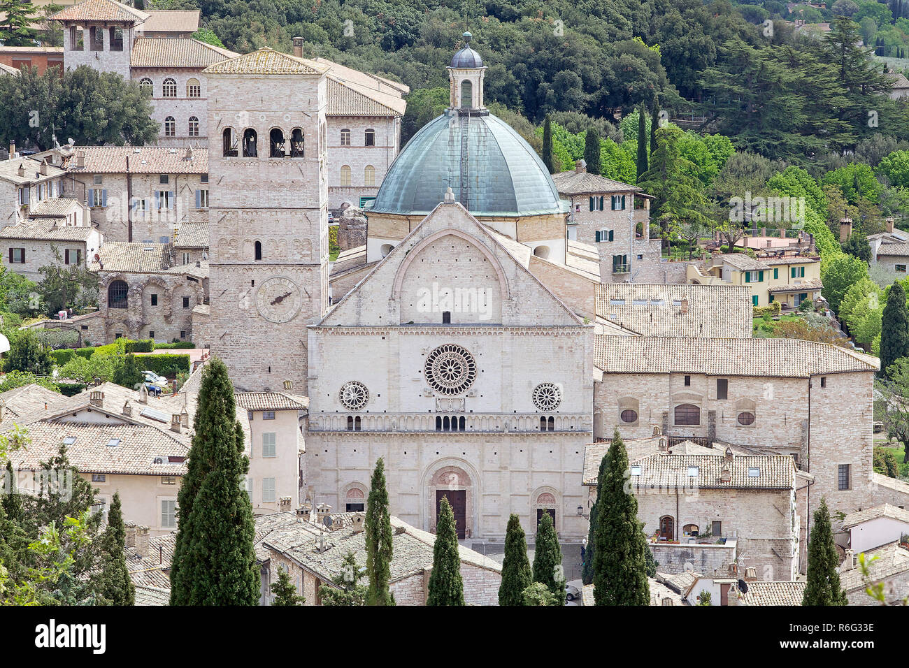 The Cathedral of Saint Rufino, Assisi, italy Stock Photo - Alamy