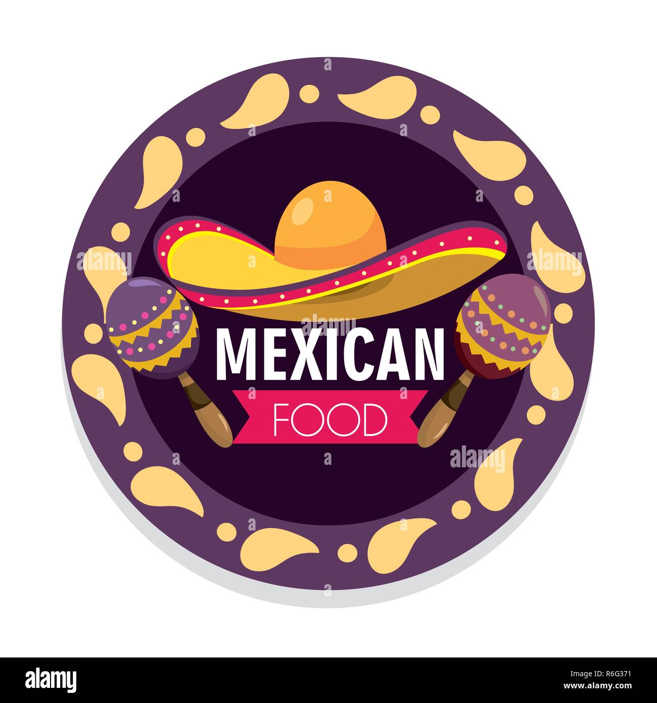 Hat taco food mexican Cut Out Stock Images & Pictures - Alamy
