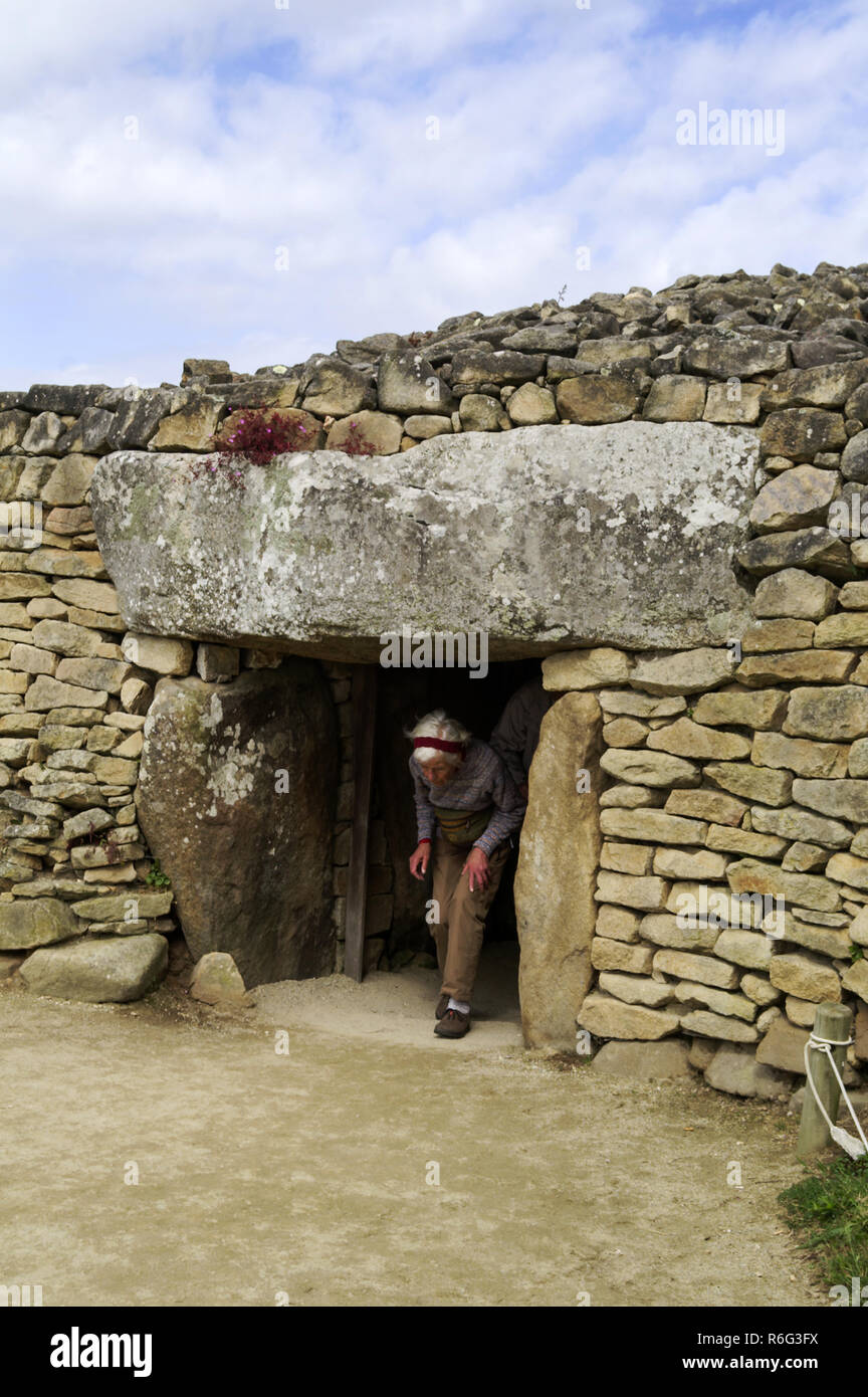 France.Stone Age remains.Brittany.Dept Morbihan. Locmariaquer area ...