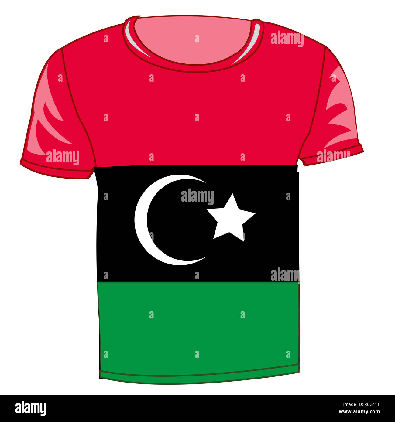 T-shirt flag Libya Stock Photo - Alamy