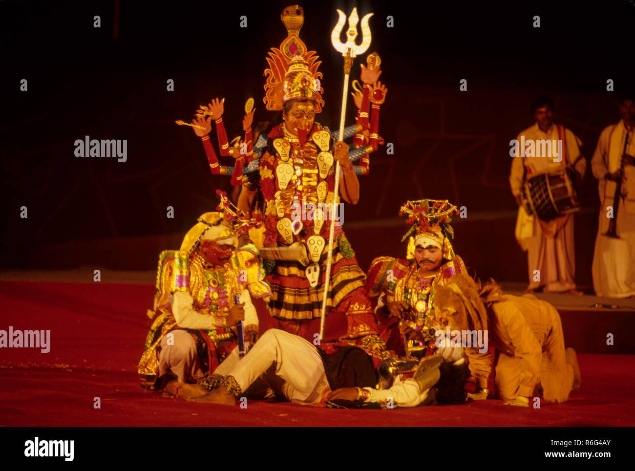 Kali dance, Bengali Folk Dance, calcutta, kolkata, west bengal, India, Asia Stock Photo - Alamy