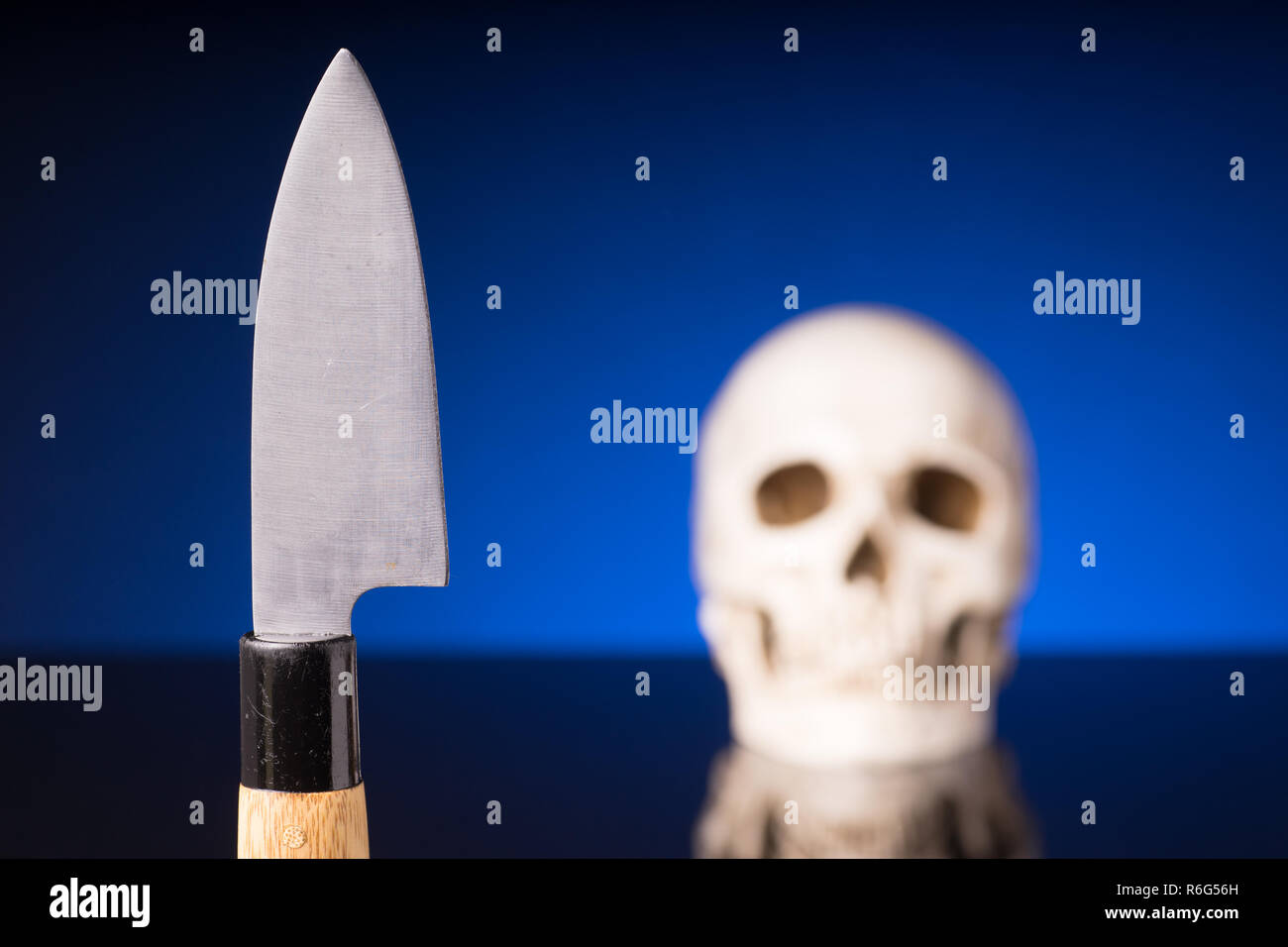 Blurry human skeleton skull face hi-res stock photography and images ...
