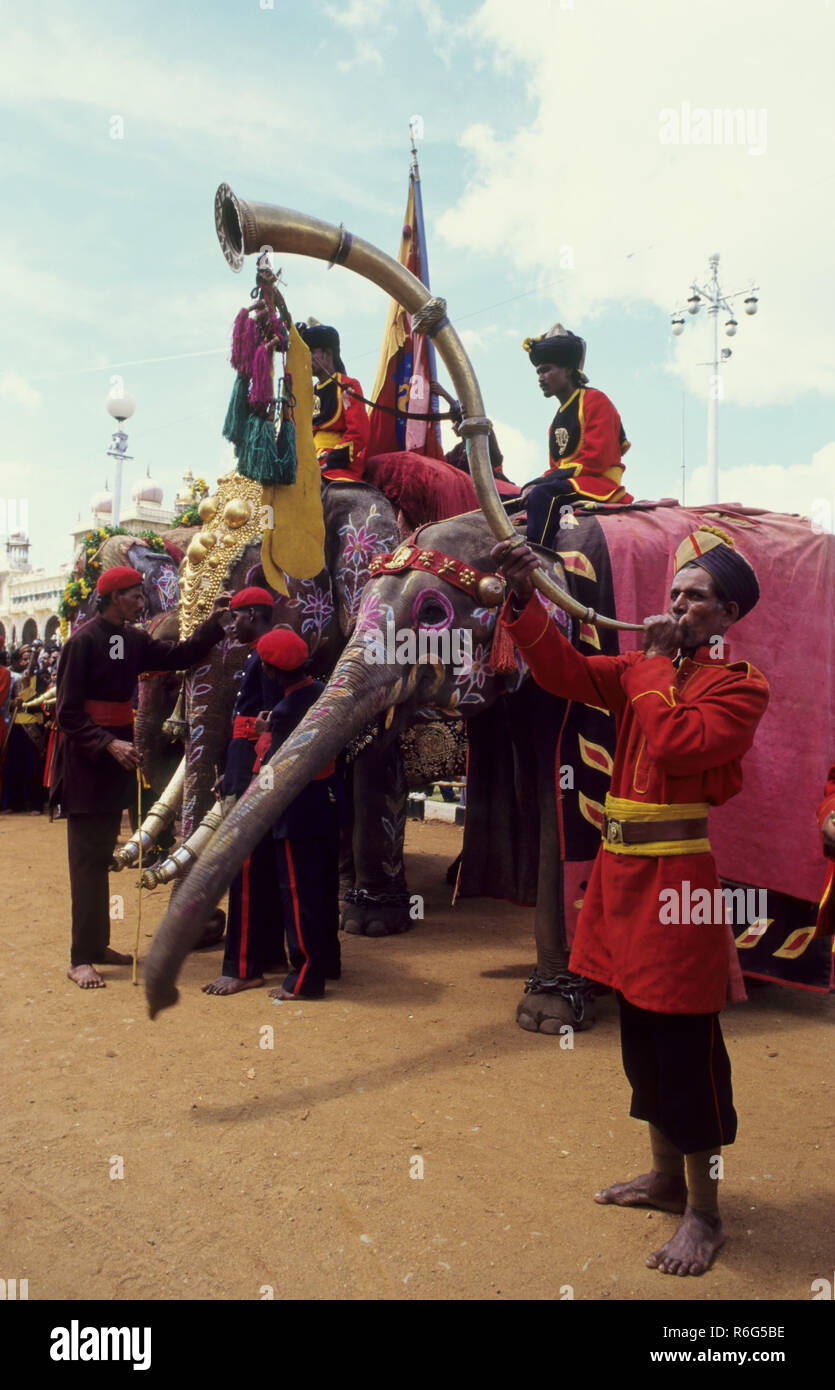 Mysore dasara elephant hi-res stock photography and images - Alamy