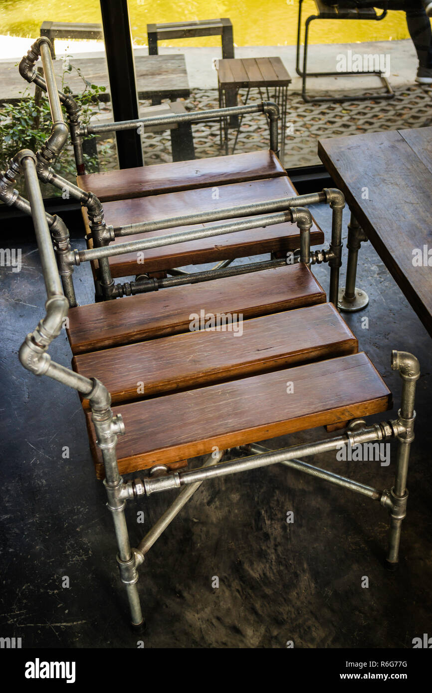 Classic chairs in indy cafe Stock Photo - Alamy