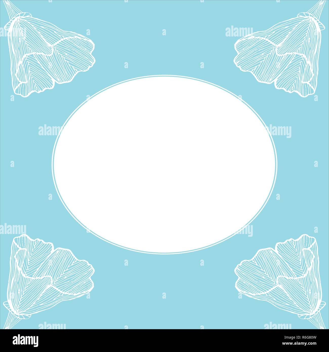 Flower arrangement blue white Stock Vector Images - Alamy