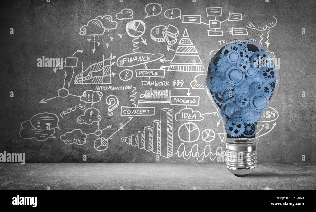 Concept of lightbulb as symbol of new idea Stock Photo - Alamy