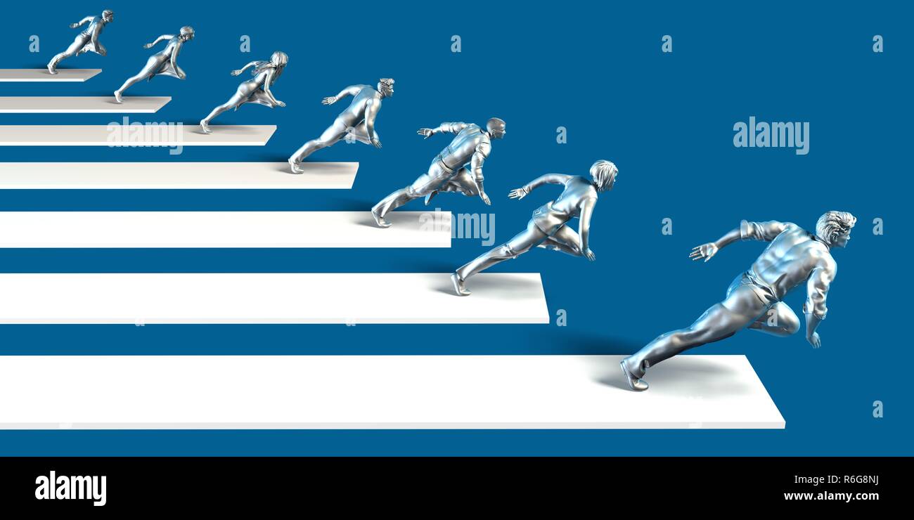 Racing to Success Stock Photo - Alamy