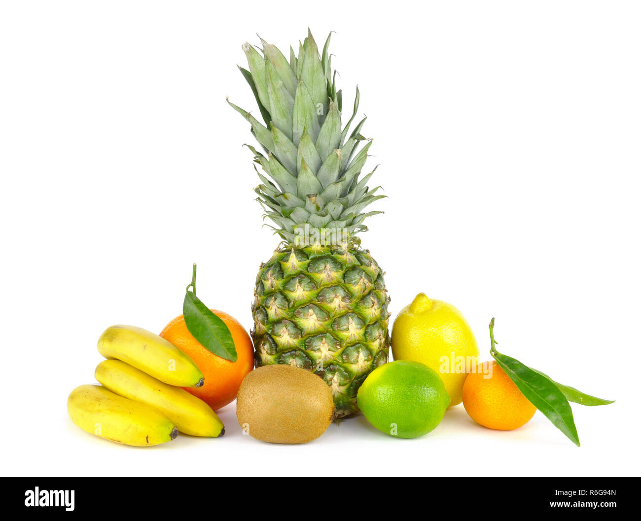 Tropical fruits isolated Stock Photo - Alamy