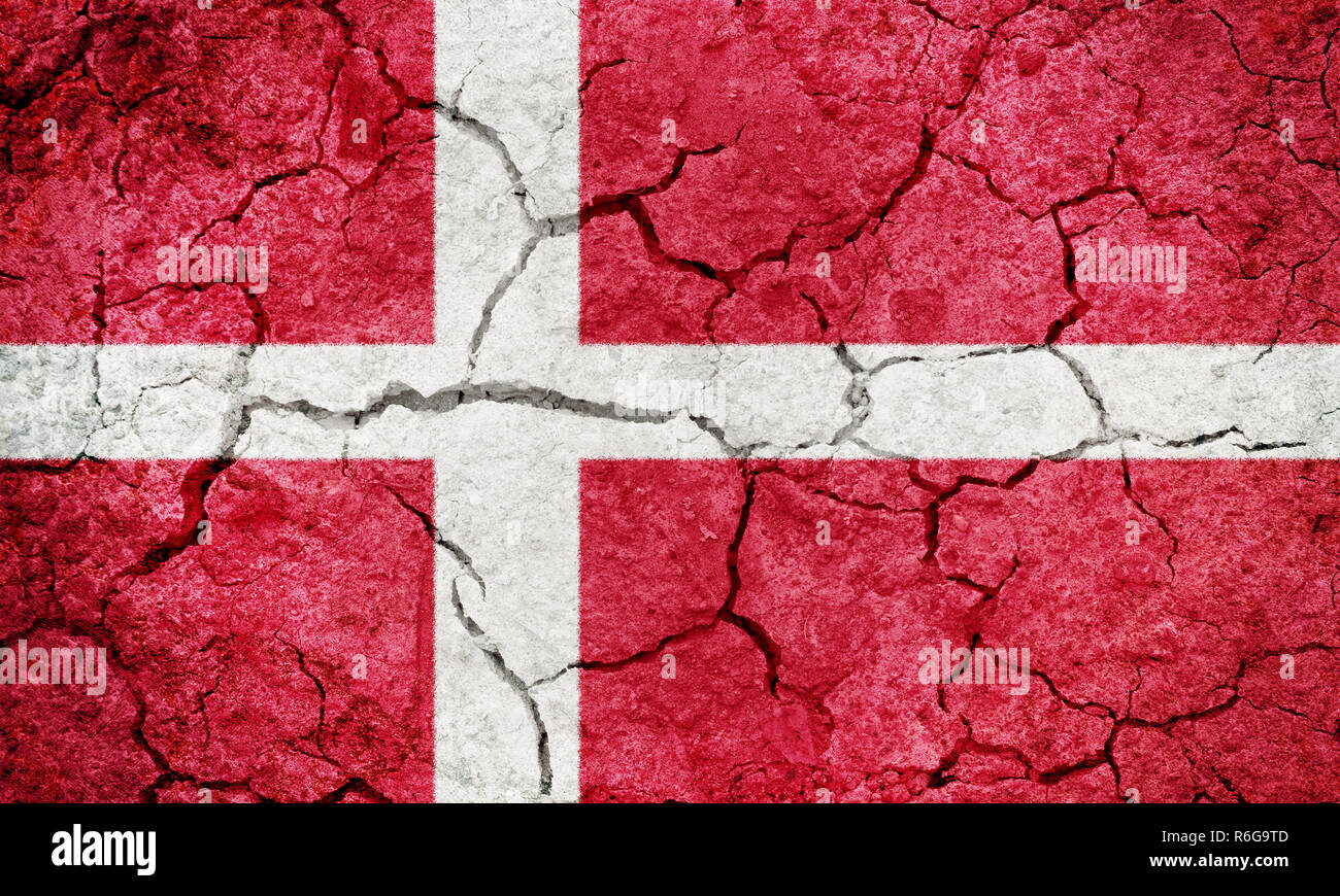 Kingdom of Denmark flag Stock Photo - Alamy
