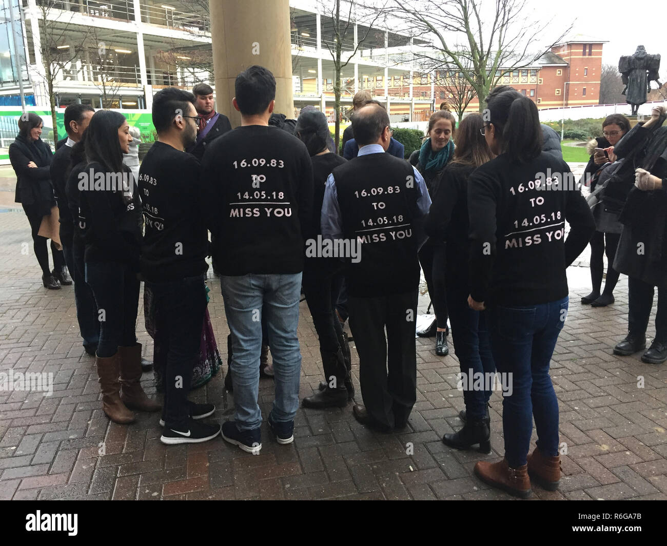 Relatives of murder victim Jessica Patel wearing Justice for Jess ...