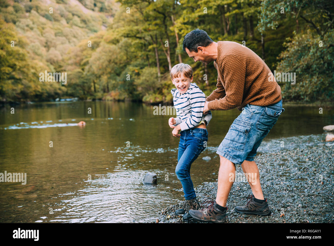 Don't do it Dad! Stock Photo - Alamy
