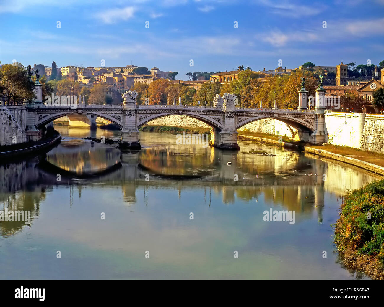 Bridge in Rome Stock Photo - Alamy