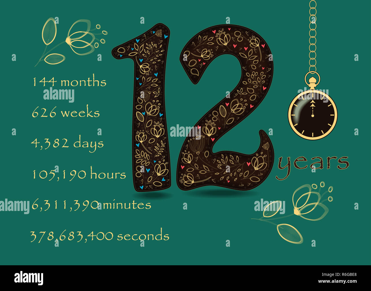 12 oclock flower hi-res stock photography and images - Alamy