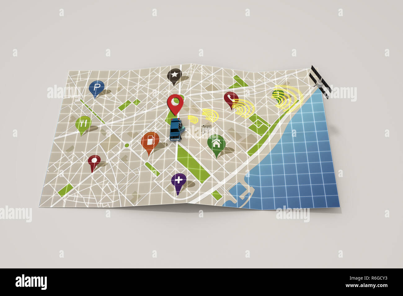 The folded map project hi-res stock photography and images - Alamy