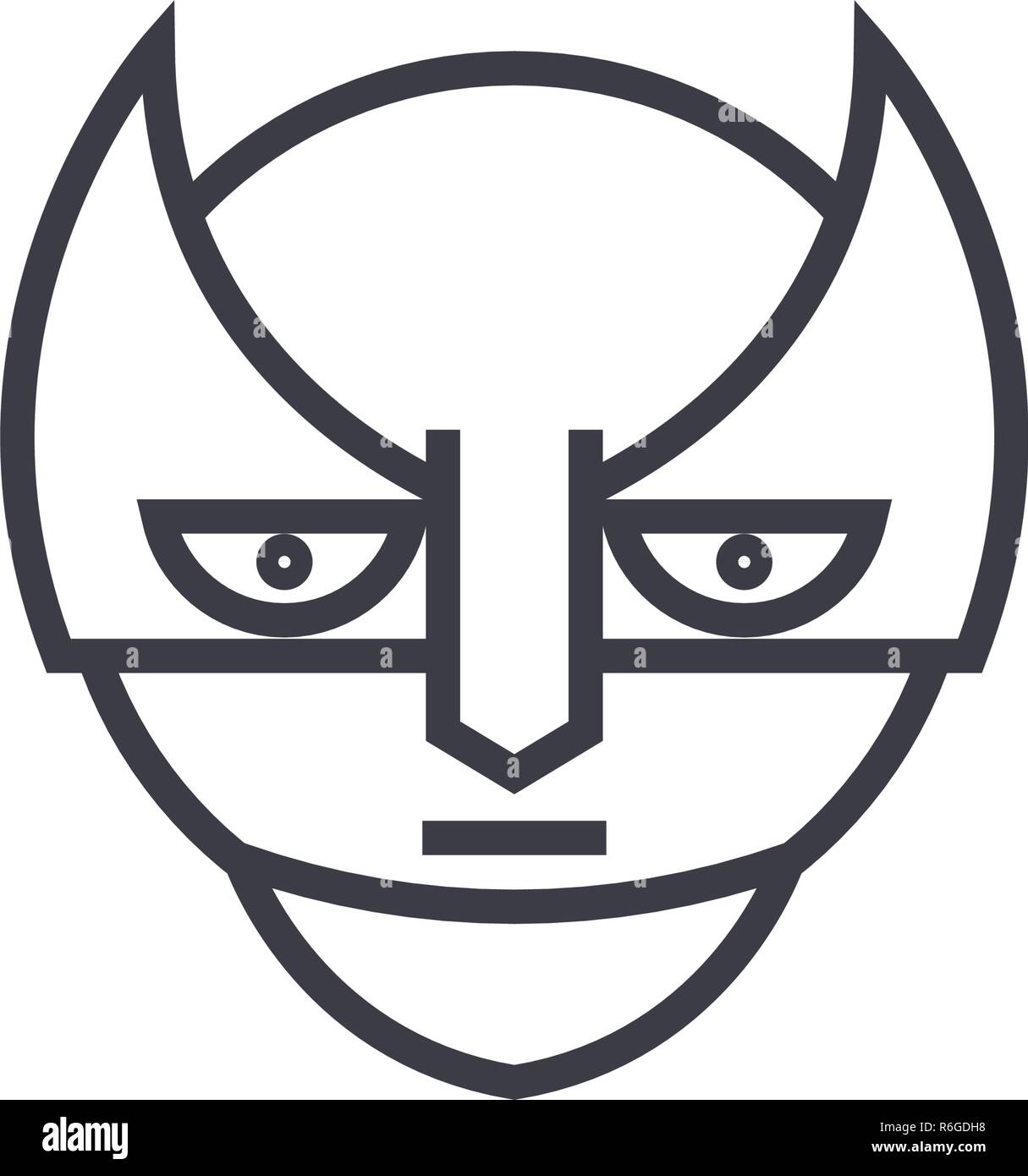 Super Hero Emoji concept line editable vector, concept icon. Super Hero ...