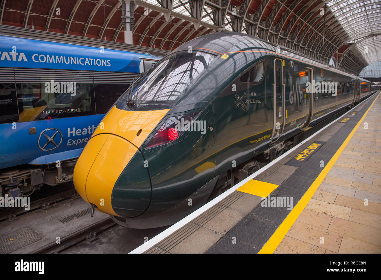 December 2018. Hitachi-built IEP Intercity Express train departure at ...