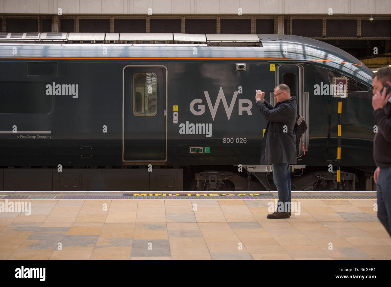 December 2018. Hitachi-built IEP Intercity Express train at Paddington ...