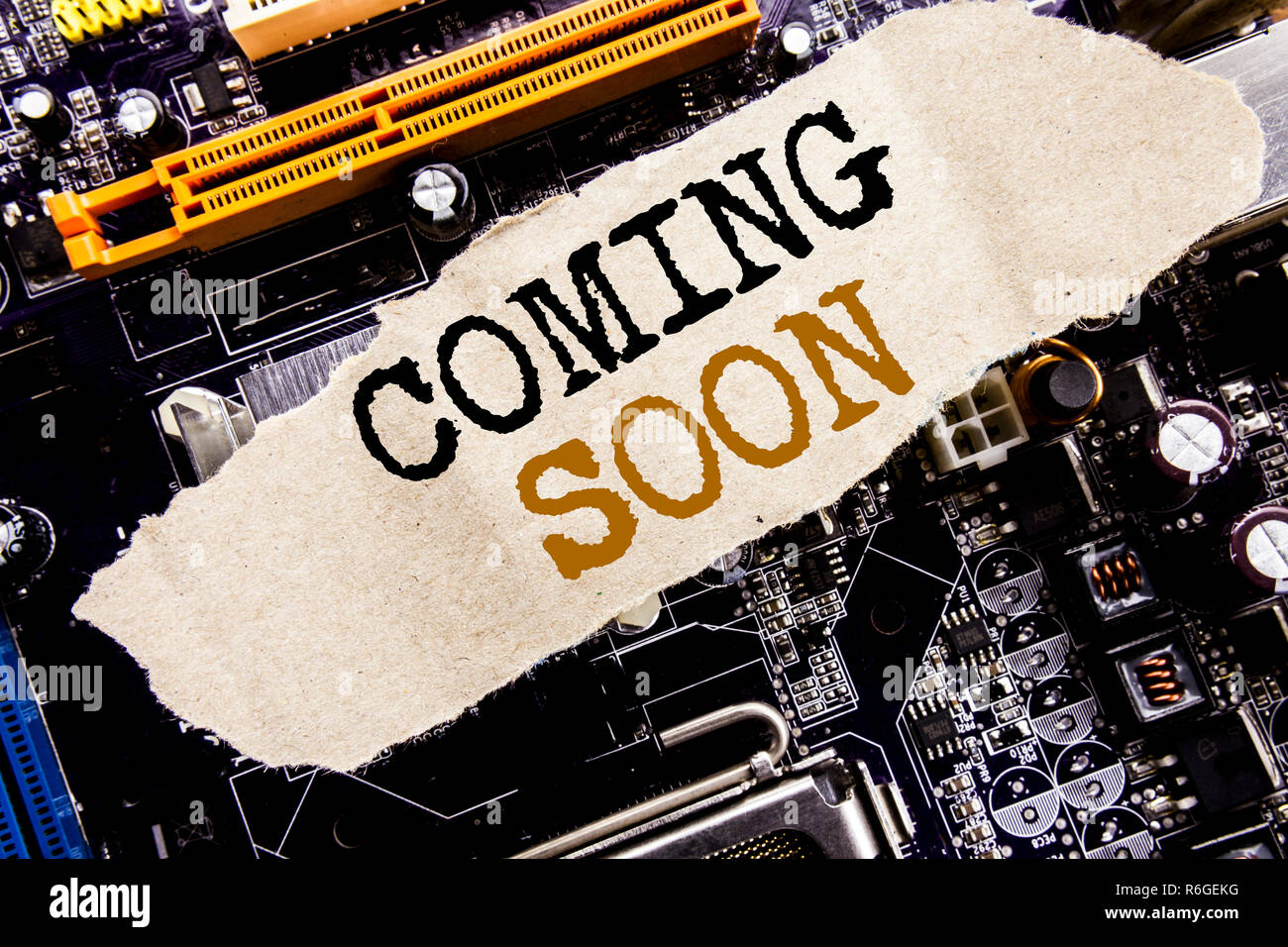 Coming soon note hi-res stock photography and images - Alamy