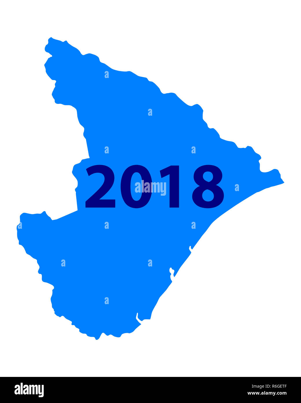 map of sergipe 2018 Stock Photo - Alamy