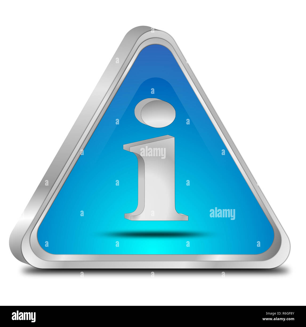 glossy blue Information Button â€“ 3D illustration Stock Photo - Alamy