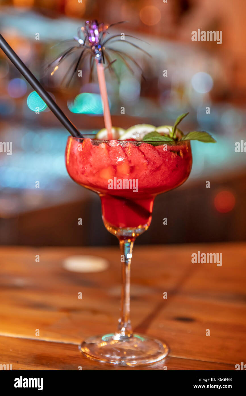 cocktails drinks on the bar Stock Photo - Alamy