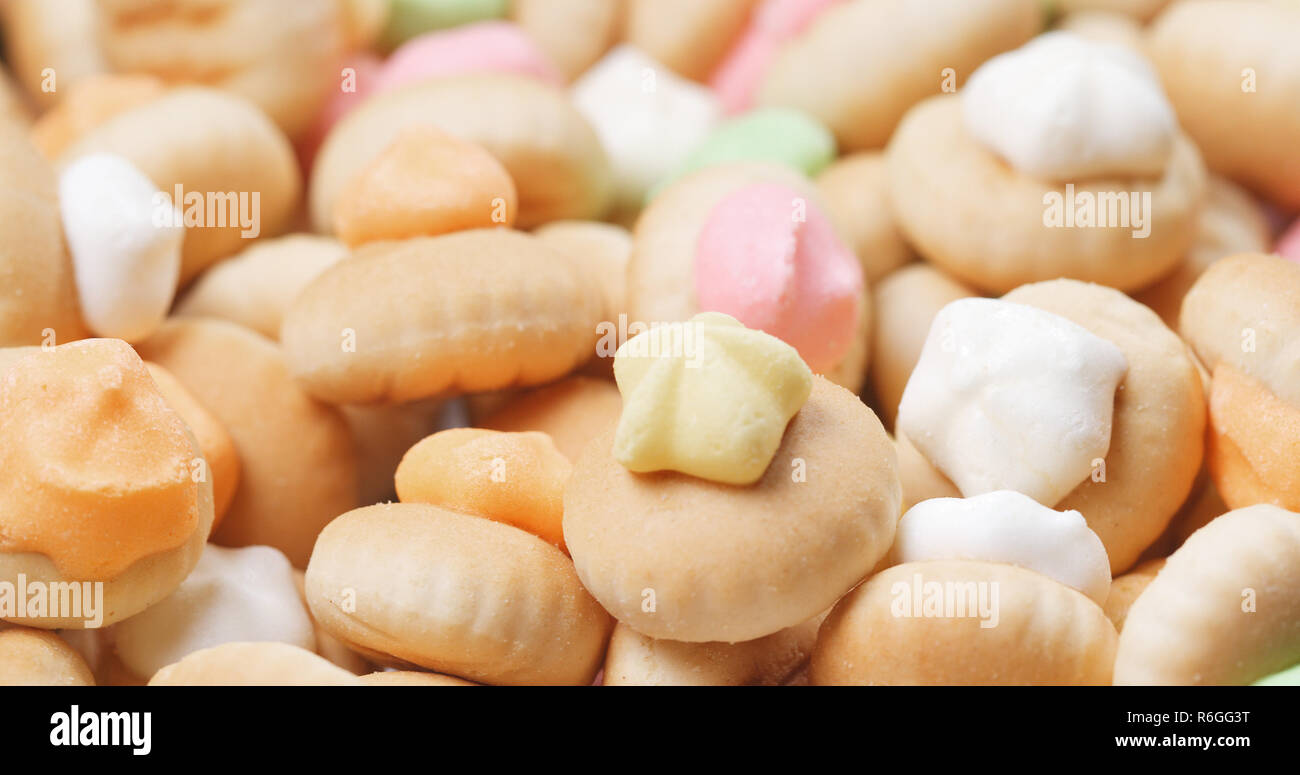 Iced gem biscuit, Hong Kong style cookies Stock Photo - Alamy