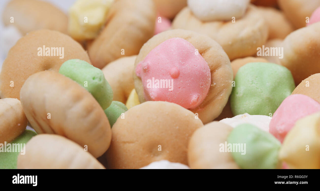Iced gem biscuit Stock Photo - Alamy